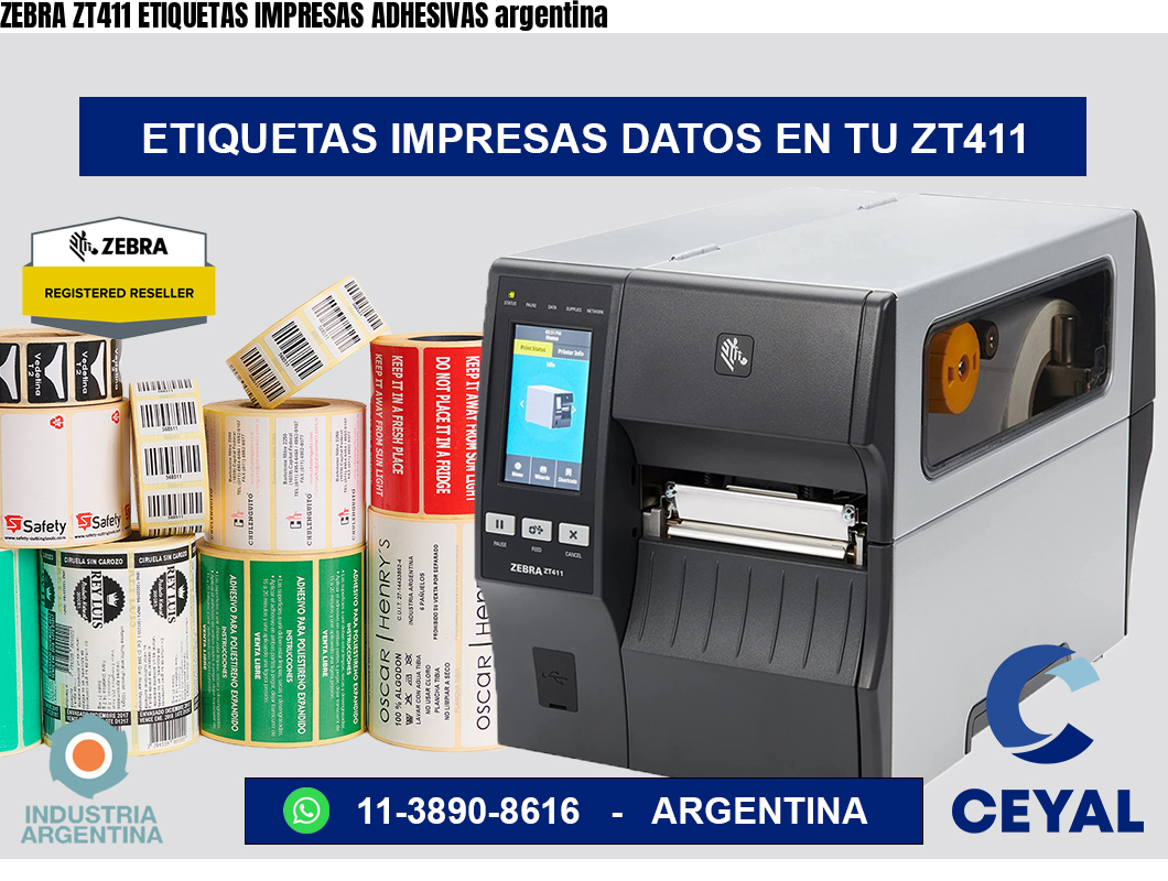ZEBRA ZT411 ETIQUETAS IMPRESAS ADHESIVAS argentina | Etiquetas para ...