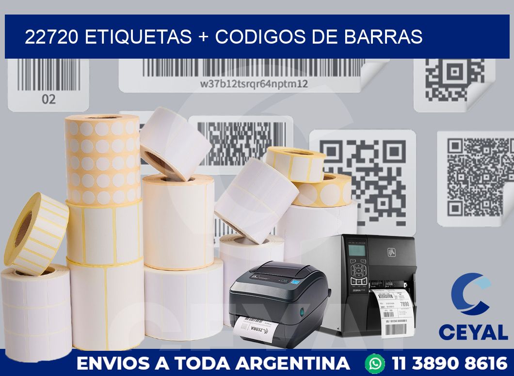 22720 etiquetas + codigos de barras | Etiquetas para Fabricas