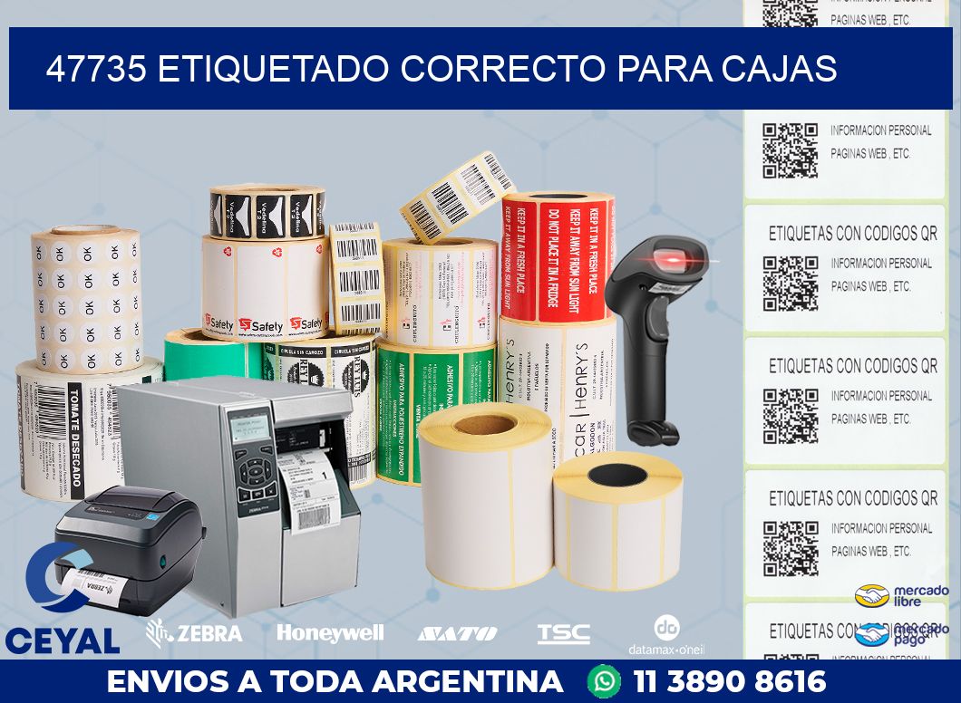 47735 ETIQUETADO CORRECTO PARA CAJAS | Etiquetas para Fabricas