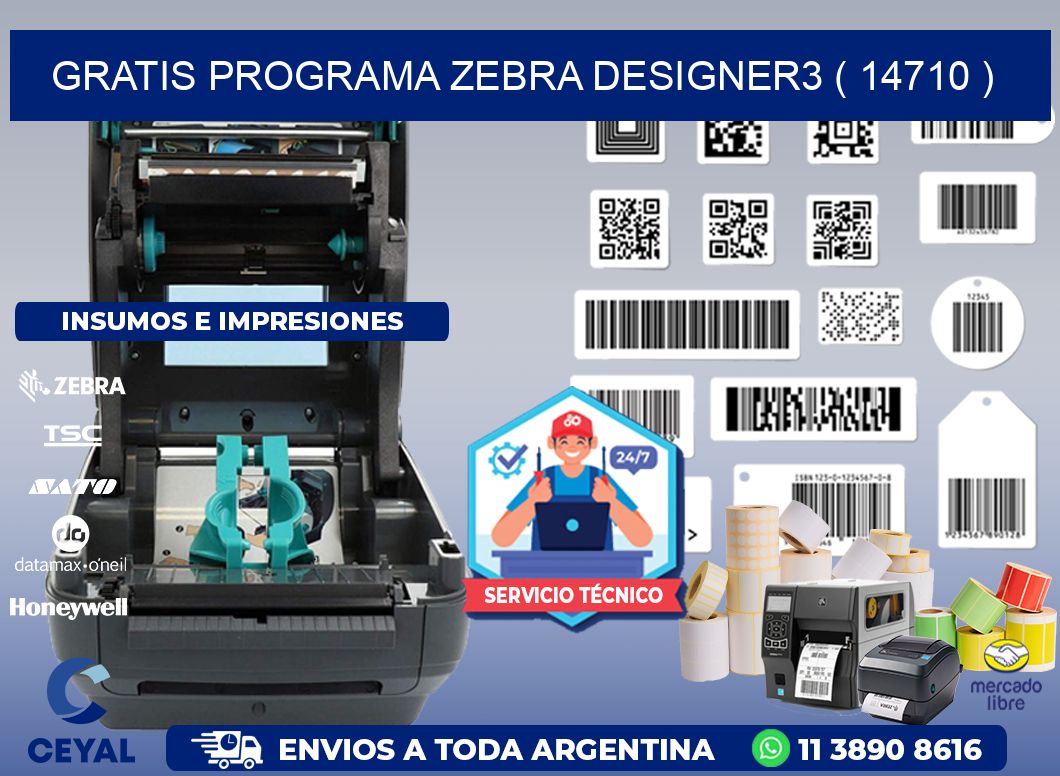 GRATIS PROGRAMA ZEBRA DESIGNER3 ( 14710 ) | Etiquetas para Fabricas